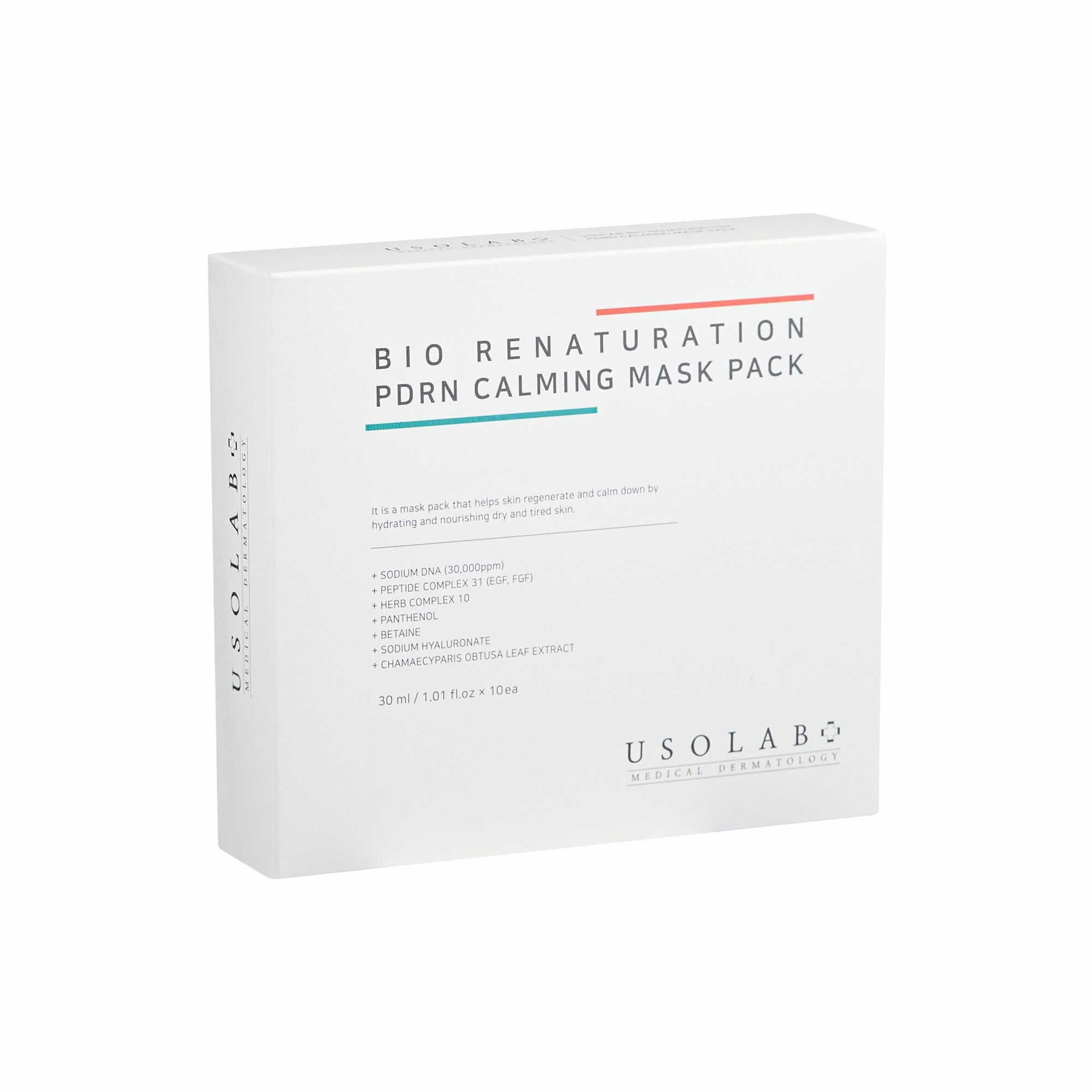 USOLAB Bio Renaturation PDRN Calming Mask Pack Успокаивающая маска с PDRN
