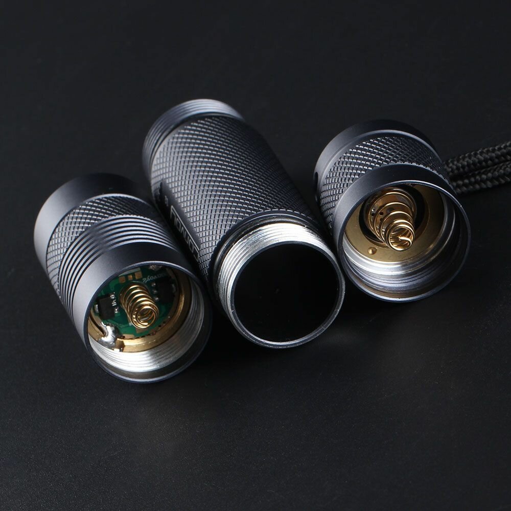 Convoy S2 titanium color UV 365 нм ультрафиолетовая встроенная светодиодная лампа LG с шариками / 5 Вт односкоростной светофильтровый фонарик