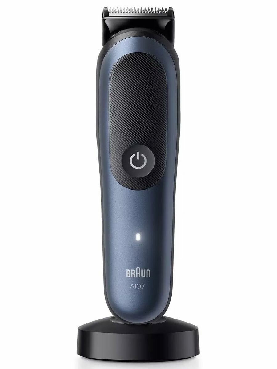 Триммер электрический Braun Series 7 AIO7580, 16 установок длины, 120 минут автономной работы, водонепроницаемый, чехол