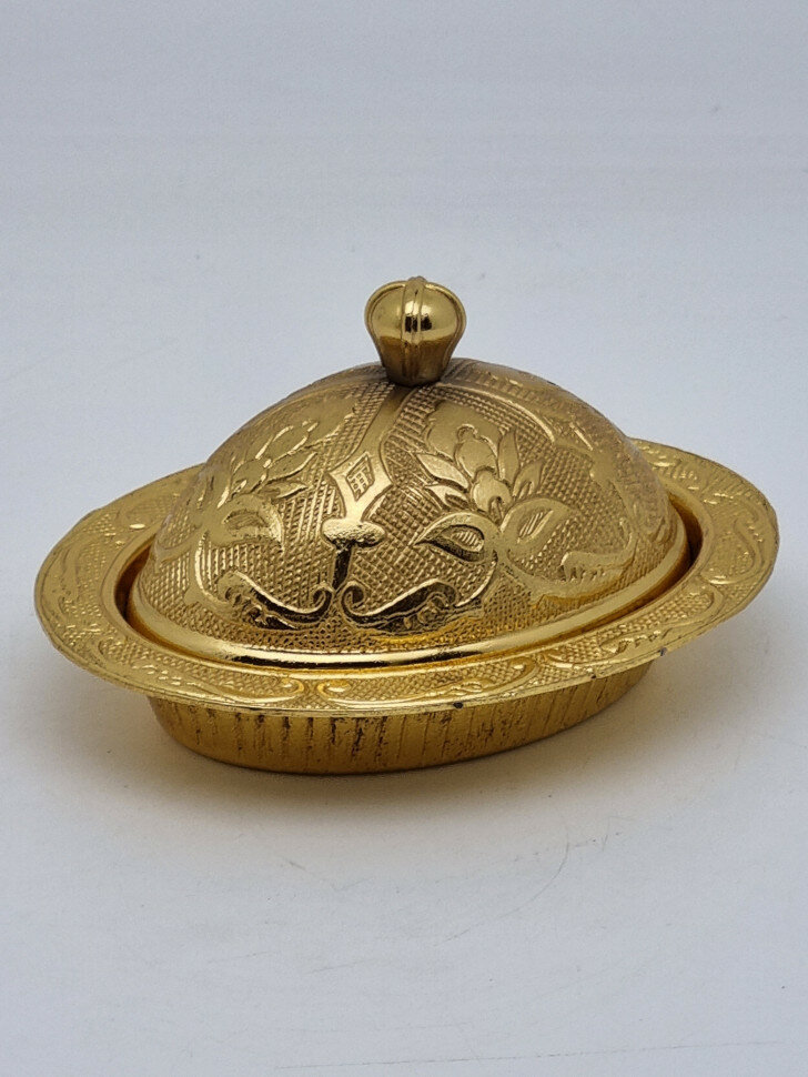 Лукумница с крышкой (замак золото)