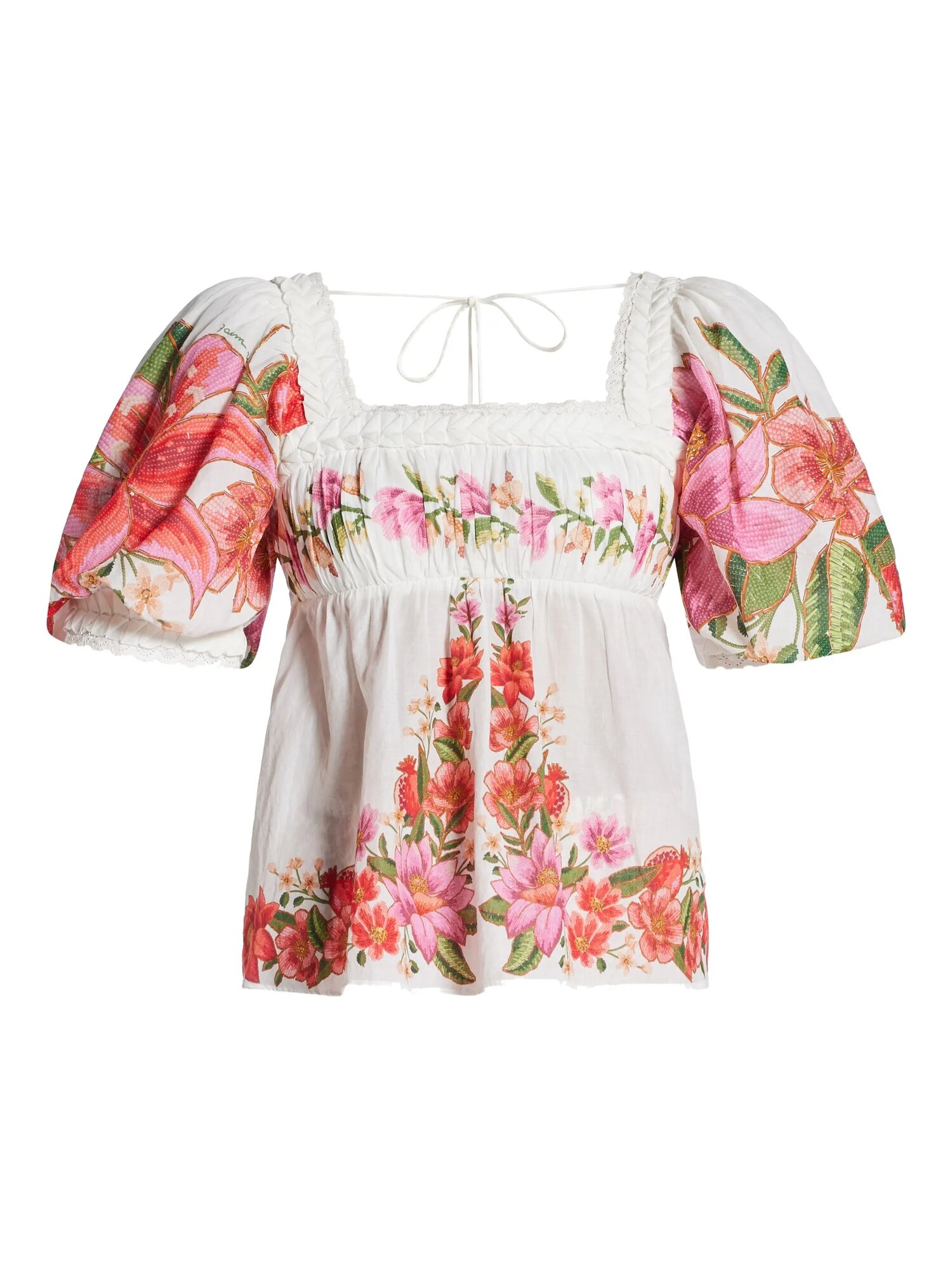 Топ Floral-print top