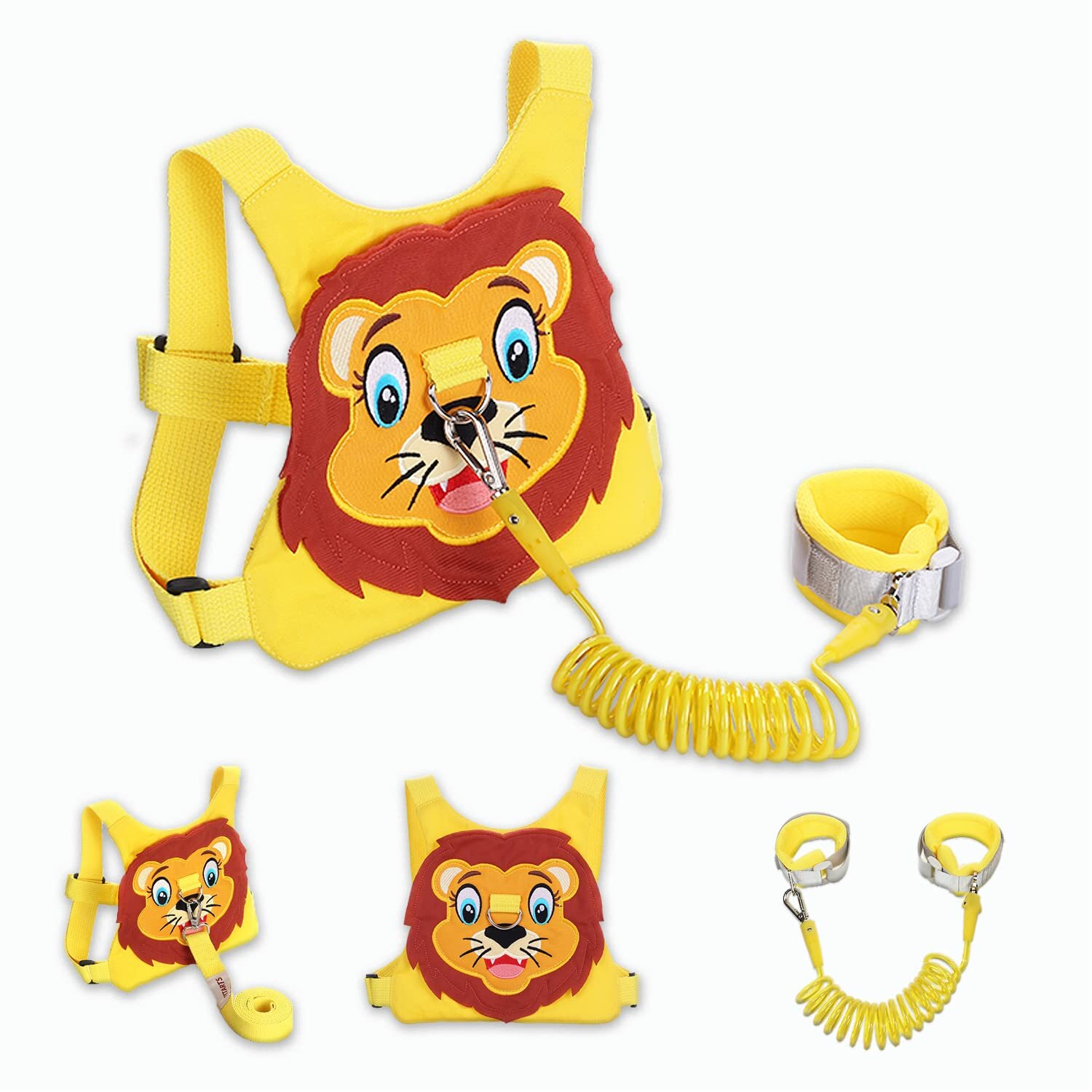 DINGXIAN Поводок для малышей + Антипропажный наручник, безопасный пояс и походная на ручка для детей и мальчиков