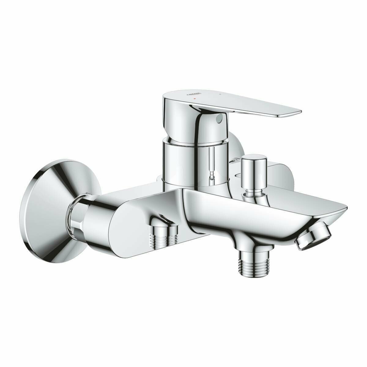 Смеситель для ванны с душем GROHE BAU EDGE 23604001 (хром, L-16,8)