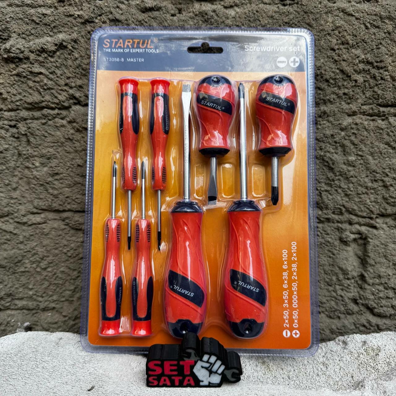 Набор отверток 8шт Startul Master (st3056-8)(SL6x100,6x38,3x50,2x50 PH2x100,2x38,0x50,000x50)