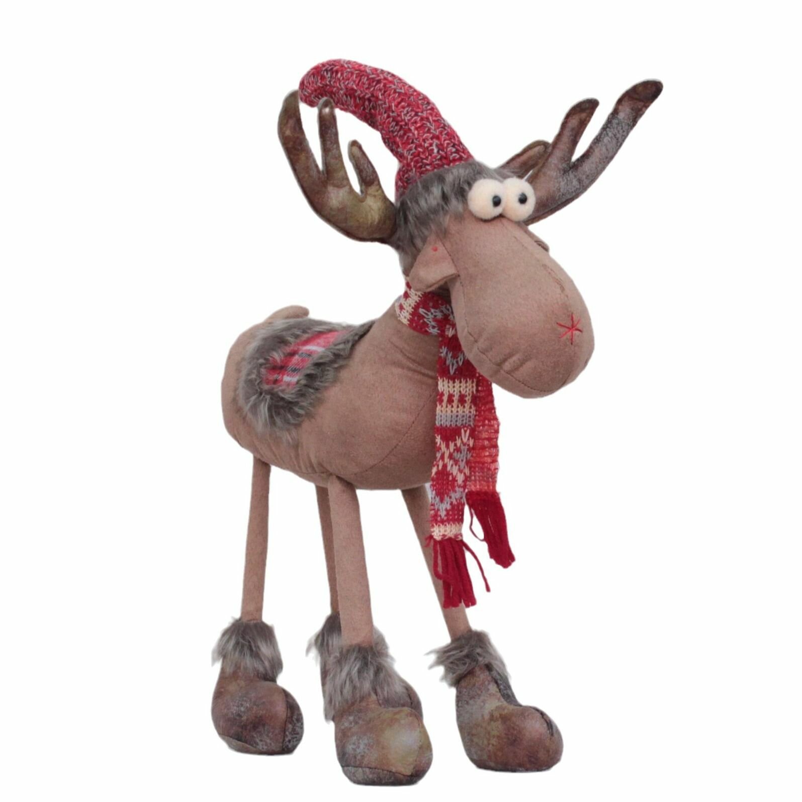 Фигурка новогодняя, Олень, Цвет изображения, высота 45см, длина 34 см