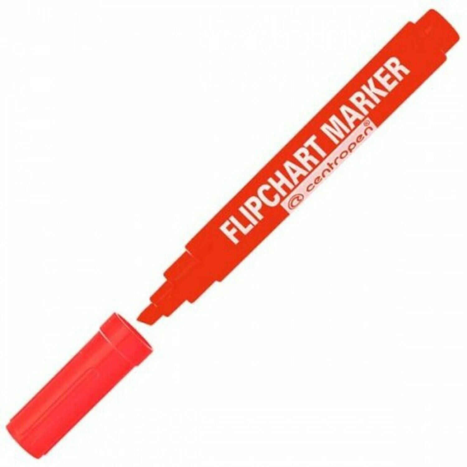 Маркер Сentropen FLIPCHART 2,5мм красный. Комплект из 10 маркеров