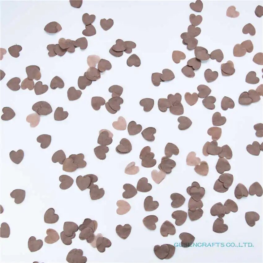 1500 шт, бумажные конфетти в форме сердца