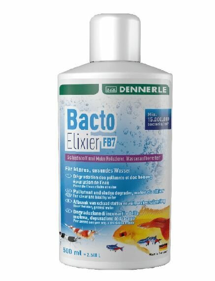 Добавка бактерий для воды Dennerle Bacto Elixier FB7 500мл, на 2500 литров