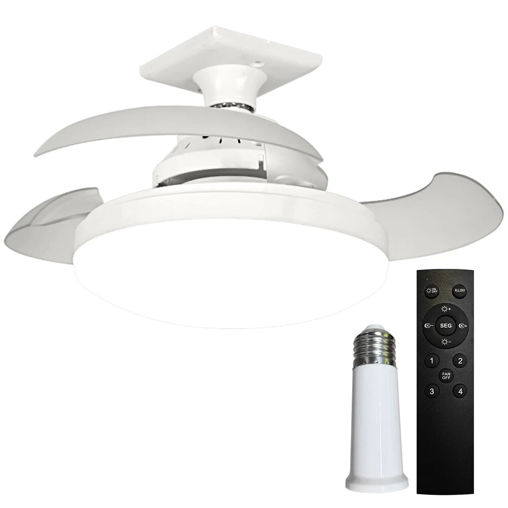 Потолочный вентилятор alloet безлопастной со светом 3 цвета