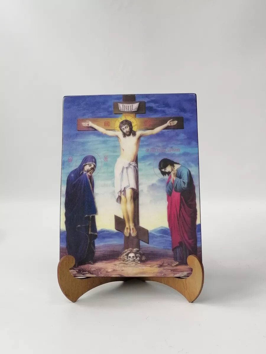 Распятие Христа, 15x20x1,8 см, арт Ид4815