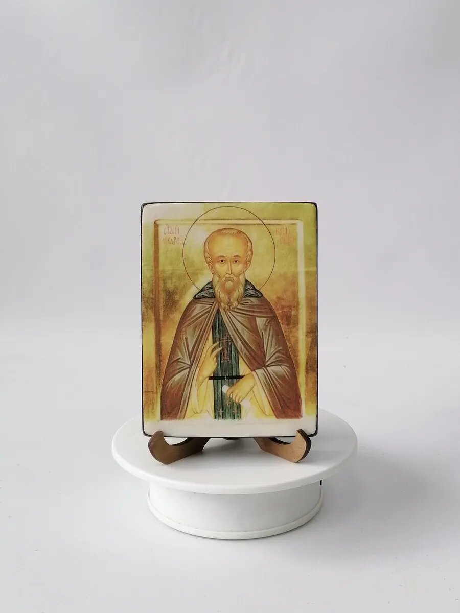 Преподобномученик Андрей Критский, 9x12x1,8 см, арт В3099