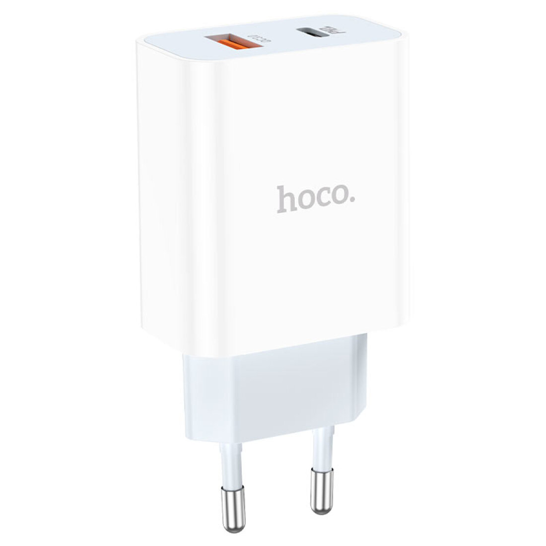 Сетевое зарядное устройство, 1 PD 20W + 1 USB 3.0 QC (C97A), HOCO, белый