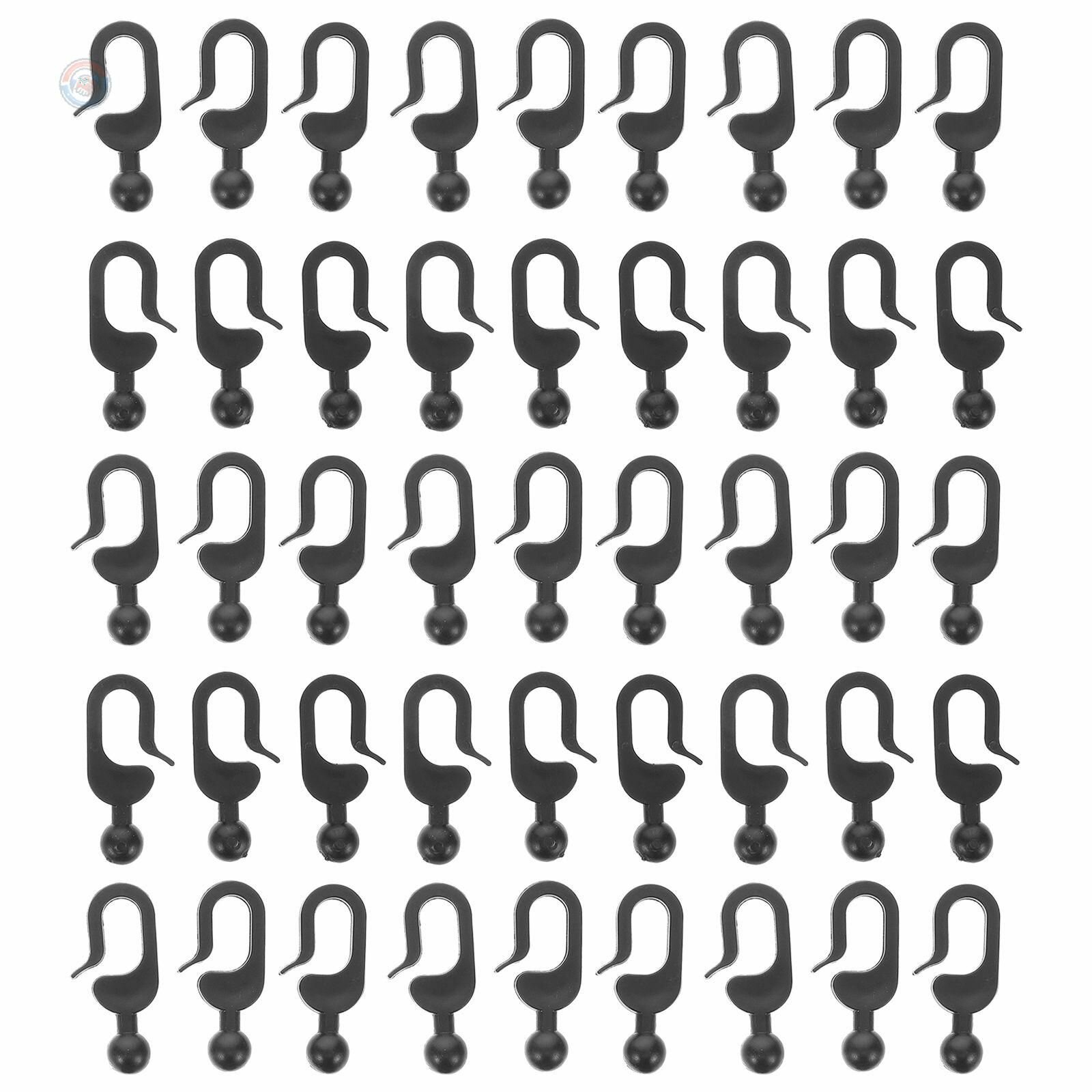 50 пластиковых крючков для штор и тентов ветрозащитные зажимы для палаток, навесов и брезента, надежные аксессуары для кемпинга и отдыха на природе