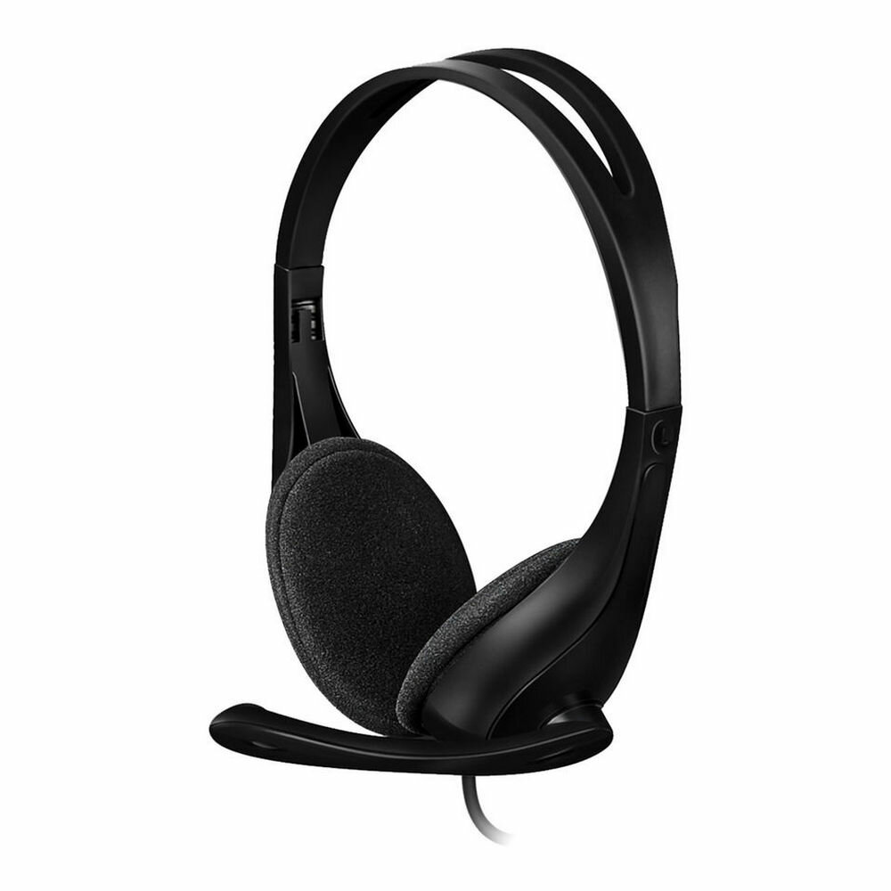 Наушники накладные с микрофоном A4TECH HU-9 черный (проводные, кабель 2м, USB) (HU-9 (BLACK))