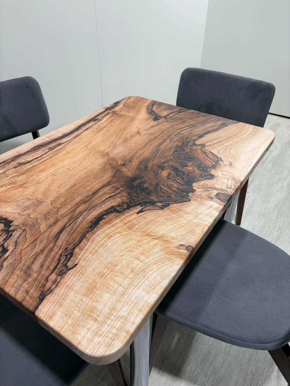 Стол кухонный обеденный прямоугольный дизайнерский лофт THETABLE•RU 102х69 12.5/11.3