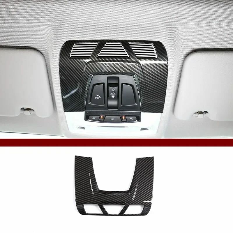 Для BMW X1 X2 F47 F48 2016-2022 ABS углеродное волокно, внутренняя панель приборов, консоль, переключения передач, декоративная крышка, автомобильные аксессуары.
