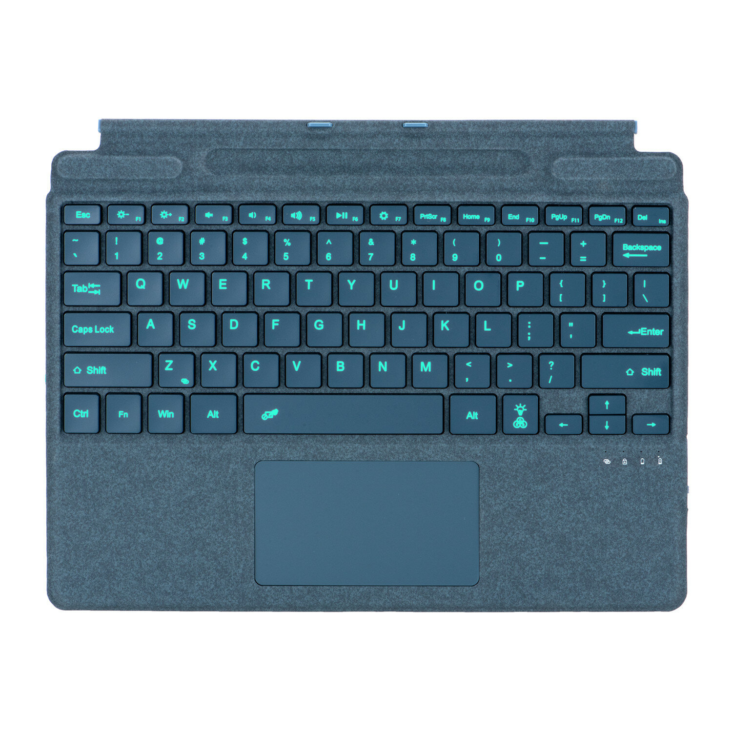 Сенсорная клавиатура с семью цветами подсветки для Microsoft SurfacePro8/9/10/11/X.