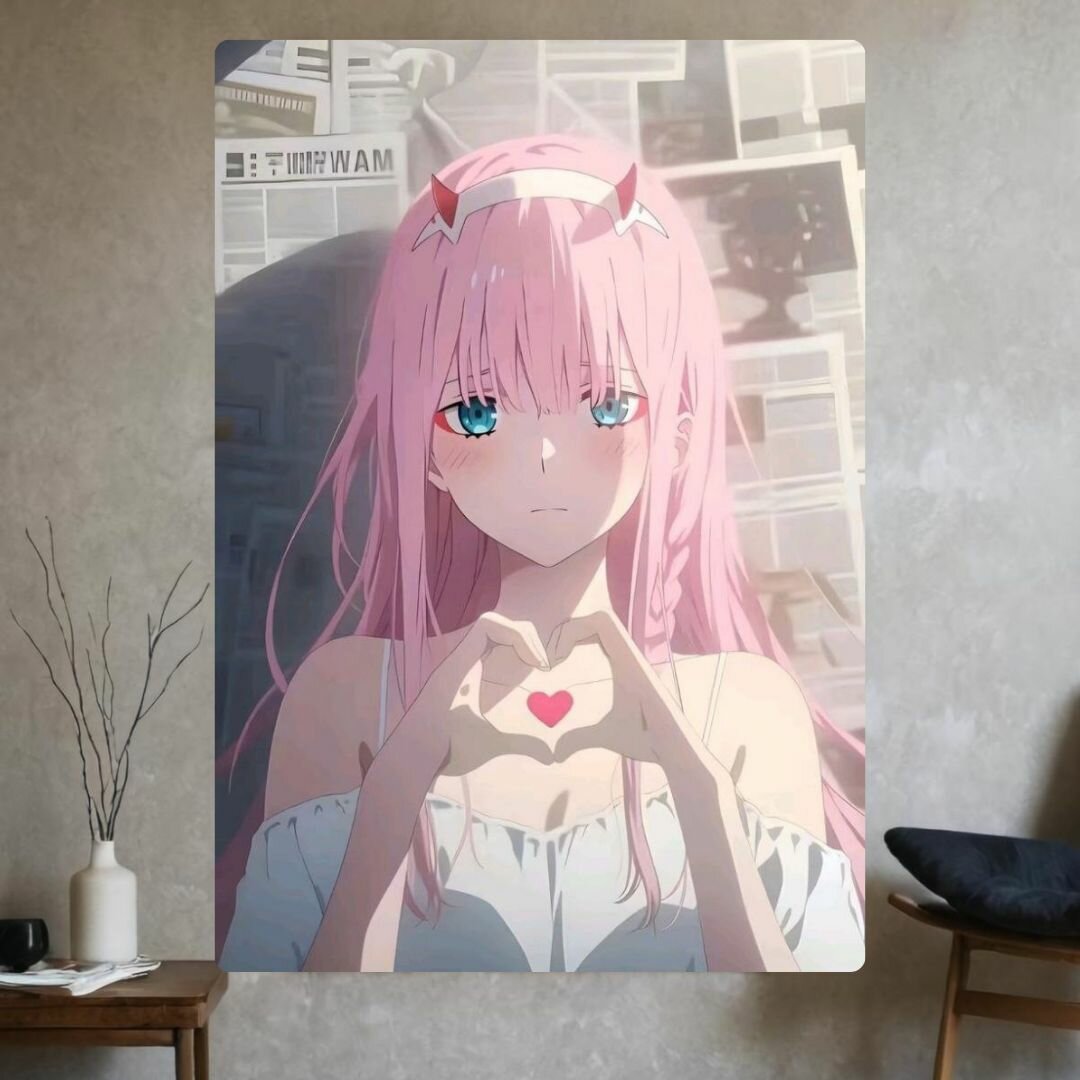 Картина на металле (аниме - Милый во франксе) Zero Two, 20*30см