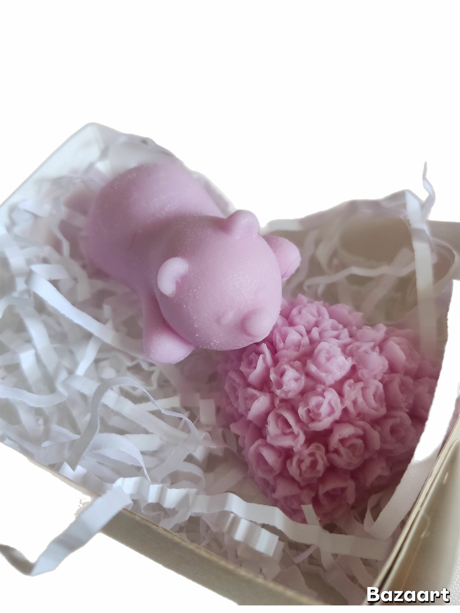 Набор мыла " медвежонок с розами "