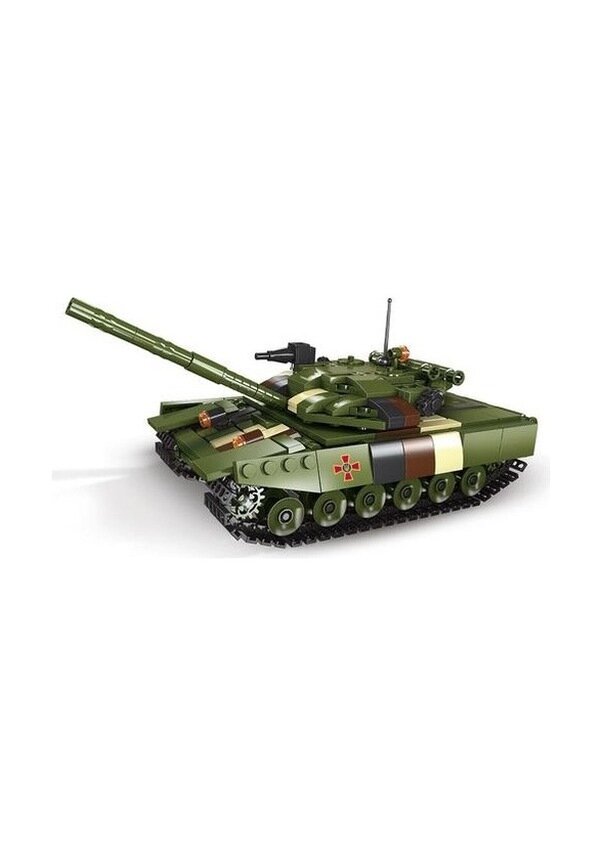 Военные высокотехнологичные армейские советские русские танки Т-64, основные боевые машины, строительные блоки, модели, кубики, игрушки, зеленые игрушечные вертолеты и самолеты, возраст 9+, менее 1000 деталей