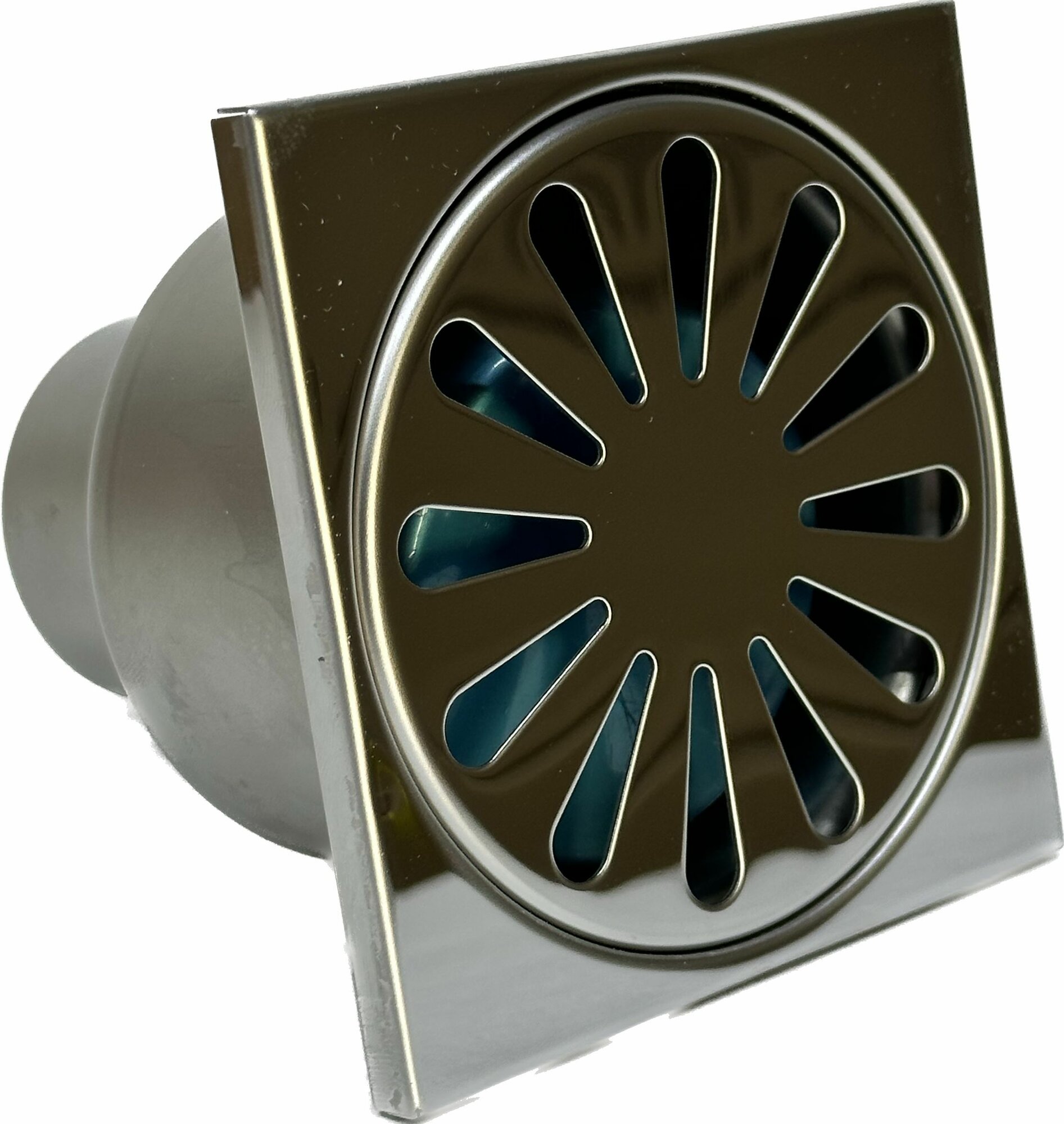 Трап 100 x 100 D-50 вертикальный из нержавеющей стали, TIM, BAD021001