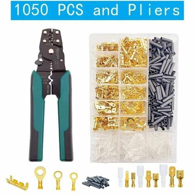 Обжимная Клемма в коробке, электрический разъем, U O-образная форма, клемма для сращивания 2.8 4.8 6.3 mm, соединитель провода, клещи для кабелей