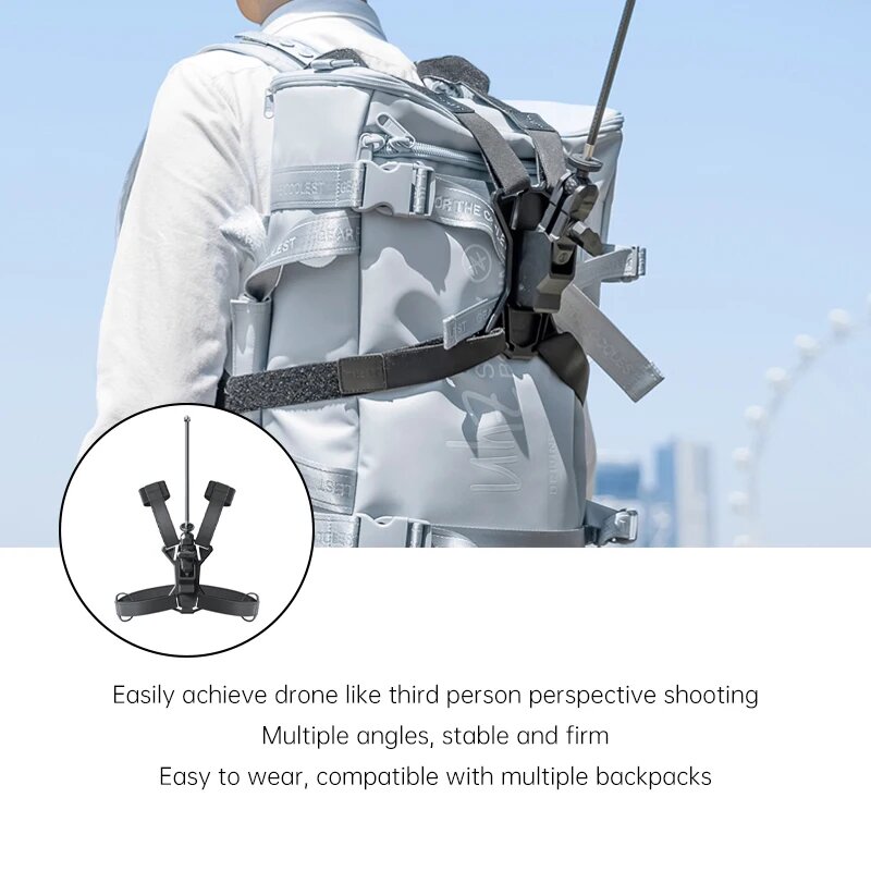 Insta360 X5 держатель ремня для крепления рюкзака третьего человека, зажим для экшн-камеры Insta360 X3 ONE X2 Ace, оригинальные аксессуары