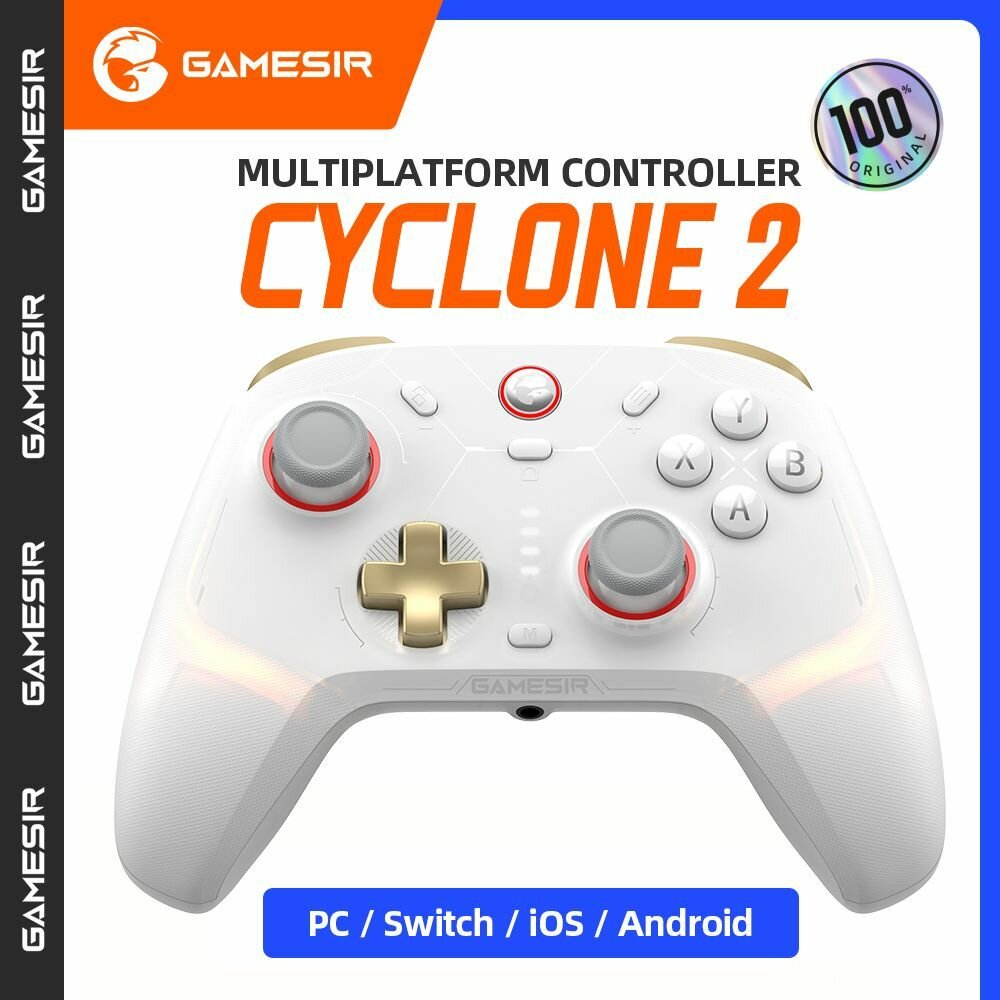 GameSir Cyclone 2 Беспроводной контроллер с контроллером эффекта Холла для ПК, Steam, Switch, ios, Andrioid