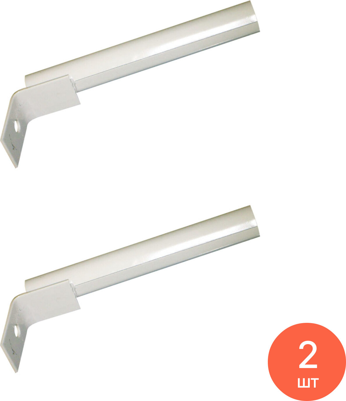 Кронштейн крепежный Элетех КР-2 для установки консольных уличных светильников, из стали, размером 346х250х50мм, нагрузка до 7кг / крепеж (комплект из 2 шт)