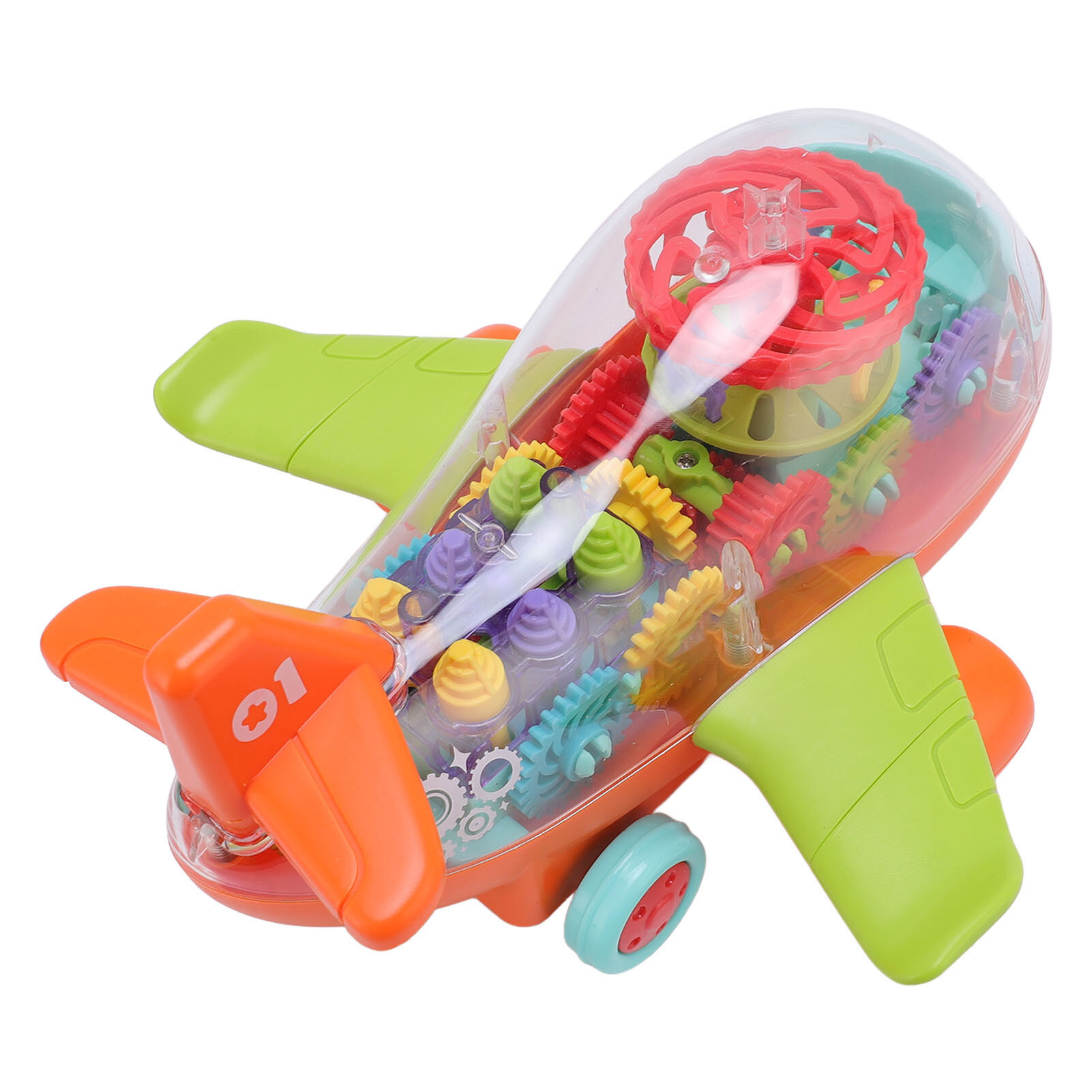 Детская электрическая игрушка-самолет с музыкой и светом