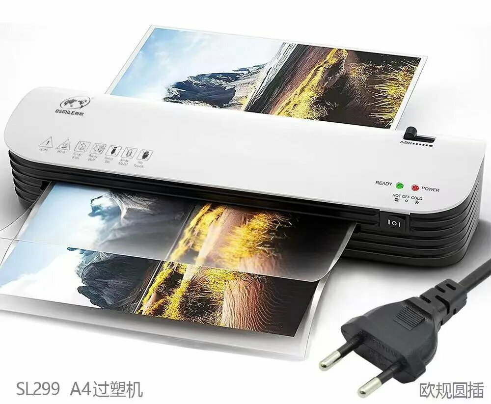 Пакетный ламинатор Ламинатор для бумаги А4 набор резак и углорез, формат А4, черный