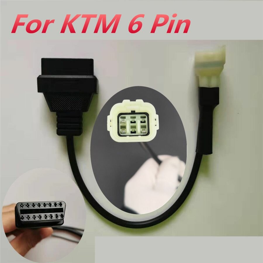 Кабель OBD для KTM мотоциклов, 6-контактный - 3-контактный