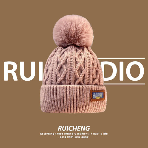 Женская шерстяная шапка, зимняя, толстая, теплая, вязаная шапка в японском стиле, с большой окружностью головы, с защитой от замерзания, с защитой ушей, шерстяная шапка-шарф в японском и корейском стиле.