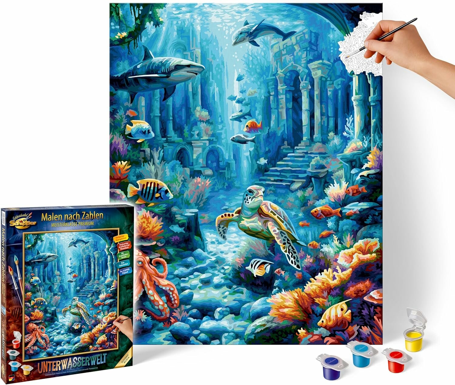Набор для рисования по номерам Schipper - Картина по номерам Подводный мир, 40 x 50 см - Шиппер 609130920