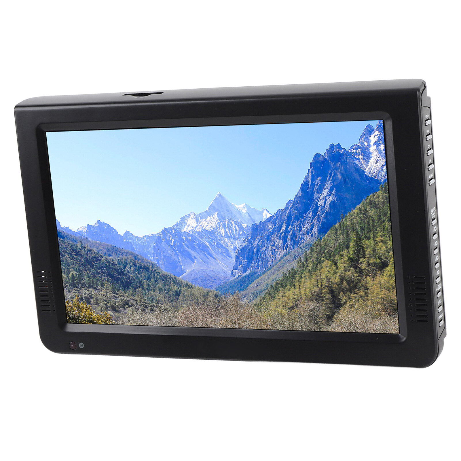 Портативный 10-дюймовый цифровой телевизор с разрешением 1080P и видео 1024x600, TFT-экраном со светодиодной подсветкой, высокочувствительным тюнером и аккумулятором 4000 мАч