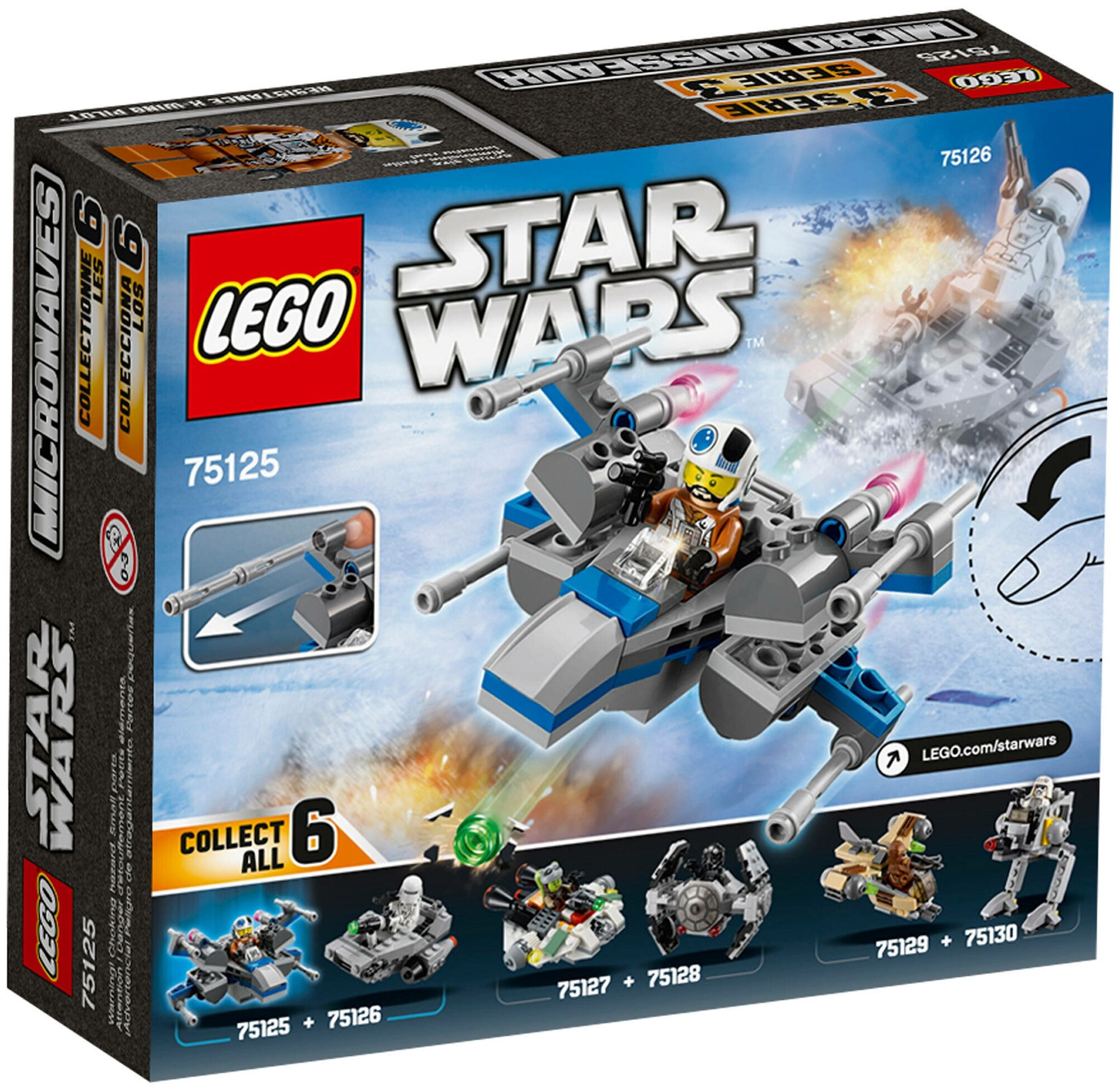 Конструктор LEGO Star Wars 75125 Истребитель Повстанцев, 87 элементов, с мини-фигуркой