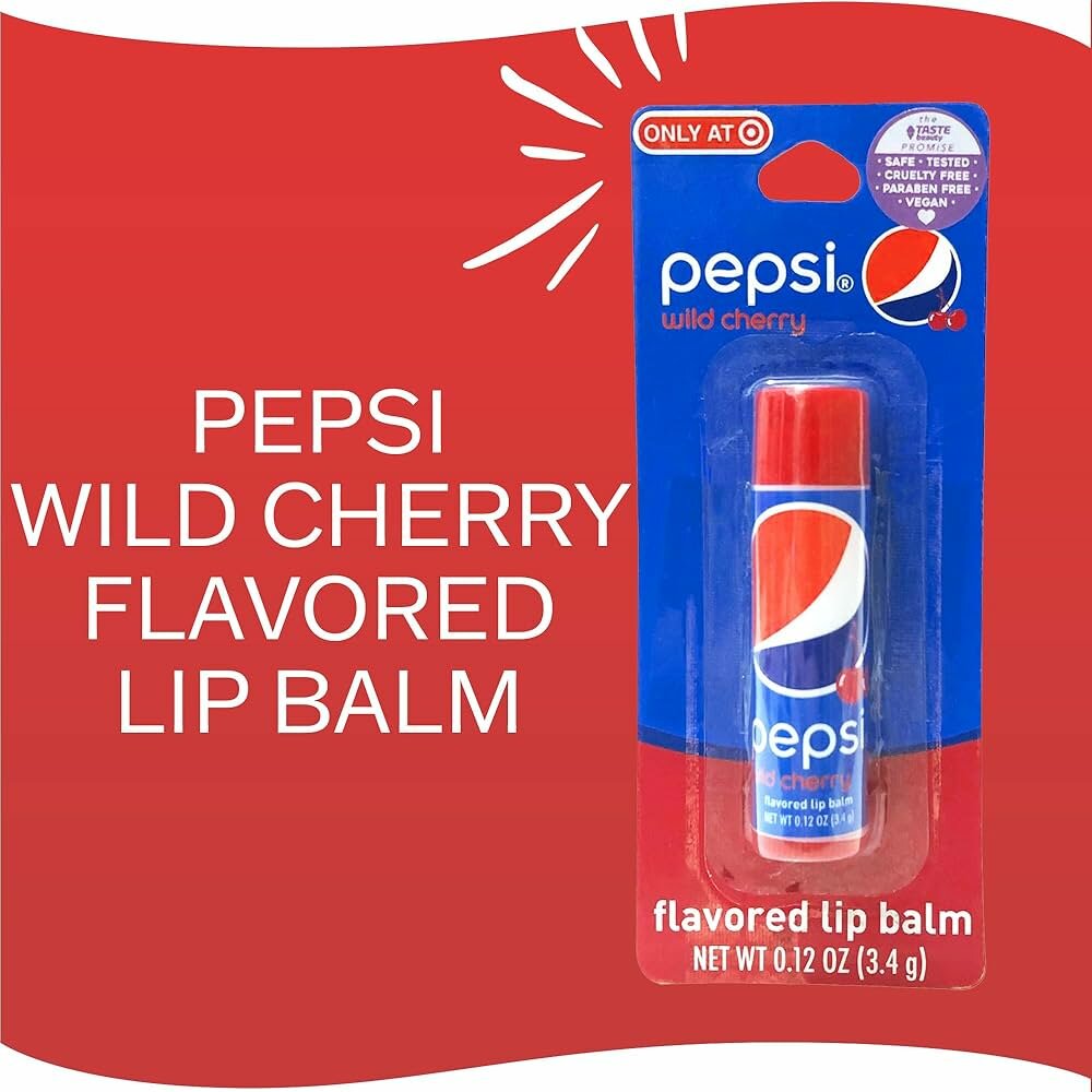 Бальзам для губ Pepsi Wild Cherry, с SPF защитой, увлажнение и питание, 1г