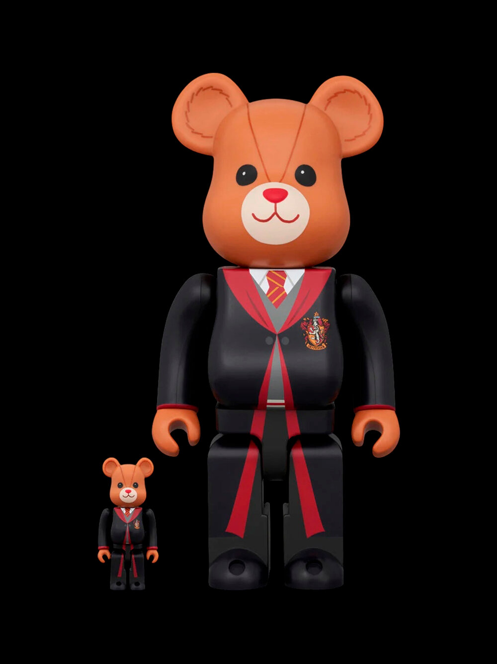 Коллекционная оригинальная фигура Bearbrick Harry Potter Gryffindor 400% 100% / 28 см высота / ABSпластик / Medicom Toy