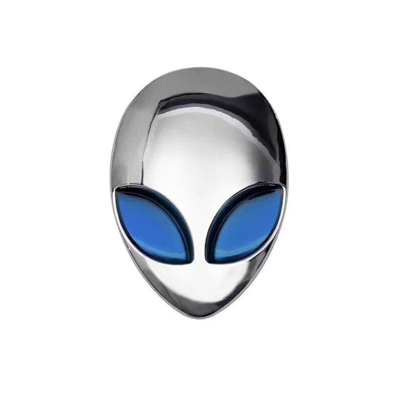 Металлический Alien Head, логотип Alienware, 5.2 x 3.7cm, цвет F