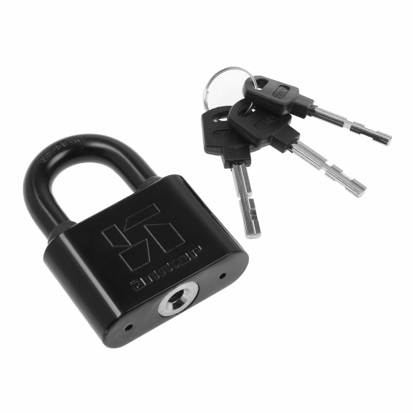 Замок навесной ВС2С-601, дужка d= 10.2 мм, черный, материал корпуса: сталь