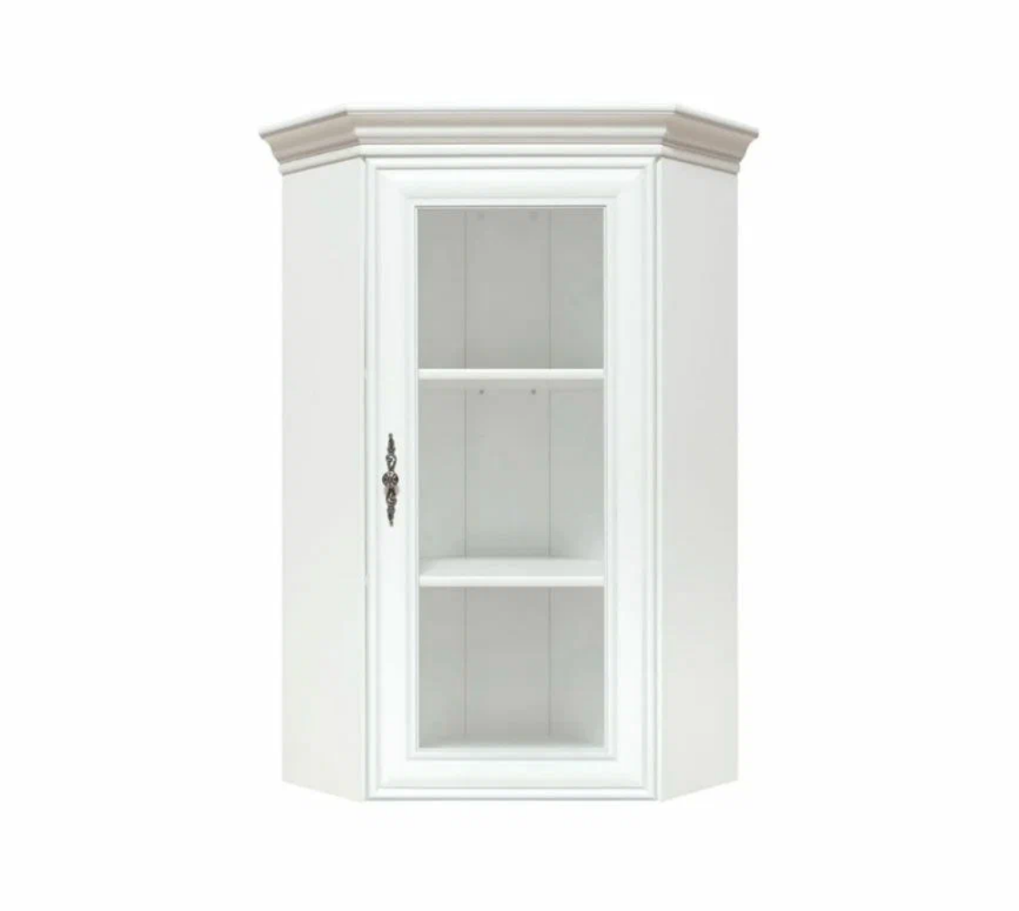 Витрина угловая БРВ-Мебель Kentaki NADN1W, 107.5 x 58 x 58 см, цвет: белый