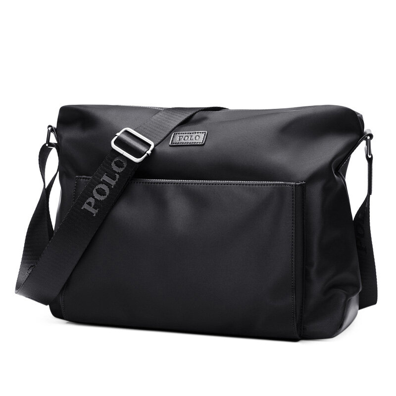 Сумка POLO тканевая мужская плечевая сумка Large Black/Blue/Camouflage