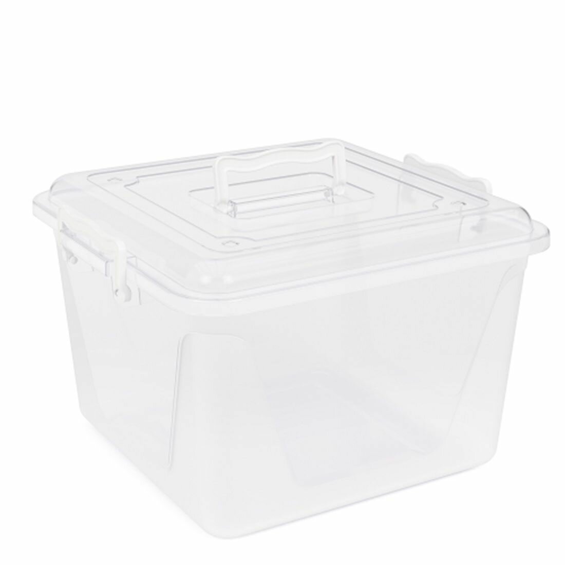 Контейнер 15л с ручкой (квадрат) Альтернатива М1023