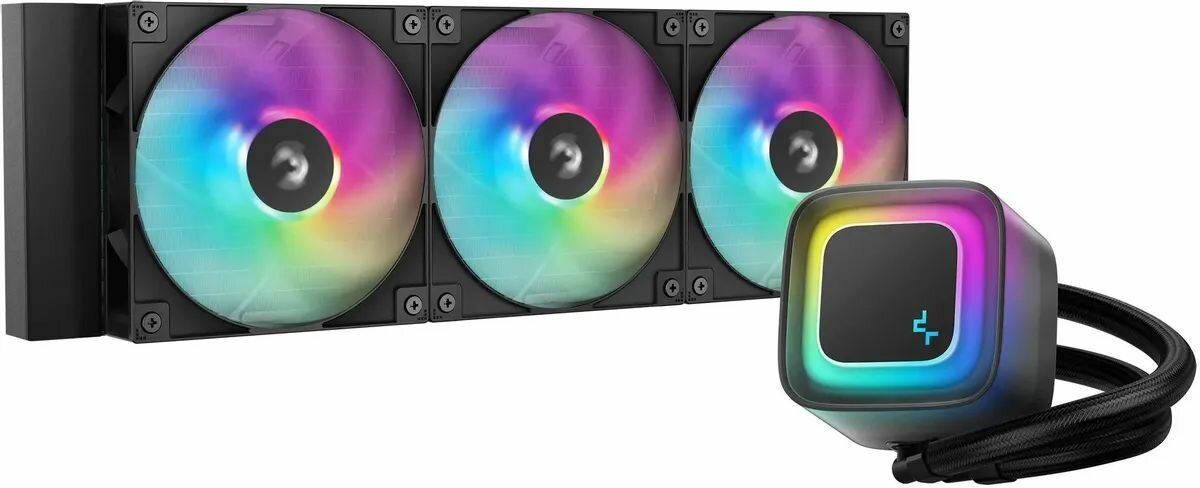 Система водяного охлаждения DeepCool LE360 V2, 4-pin, ARGB, черный, 120мм, Ret