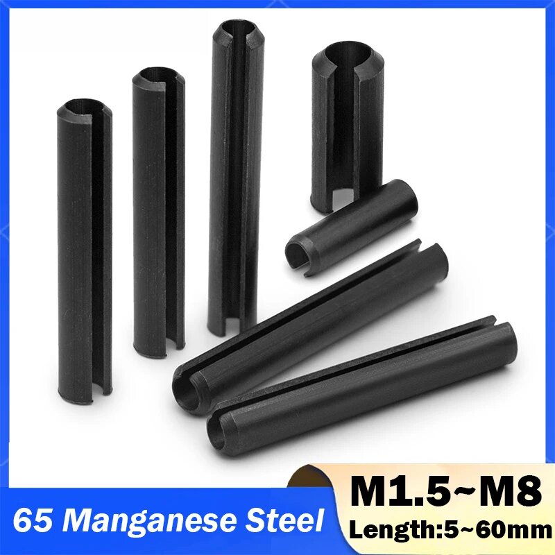 Прямые стальные пружинные штифты M1.5-M8 M2.5(50Pcs), 6mm