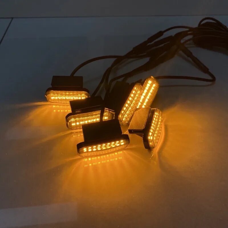 18 светодиодных фонарей на передней решетке для Toyota Tundra Raptor/TRD DRL/воды 1 to 6 Yellow