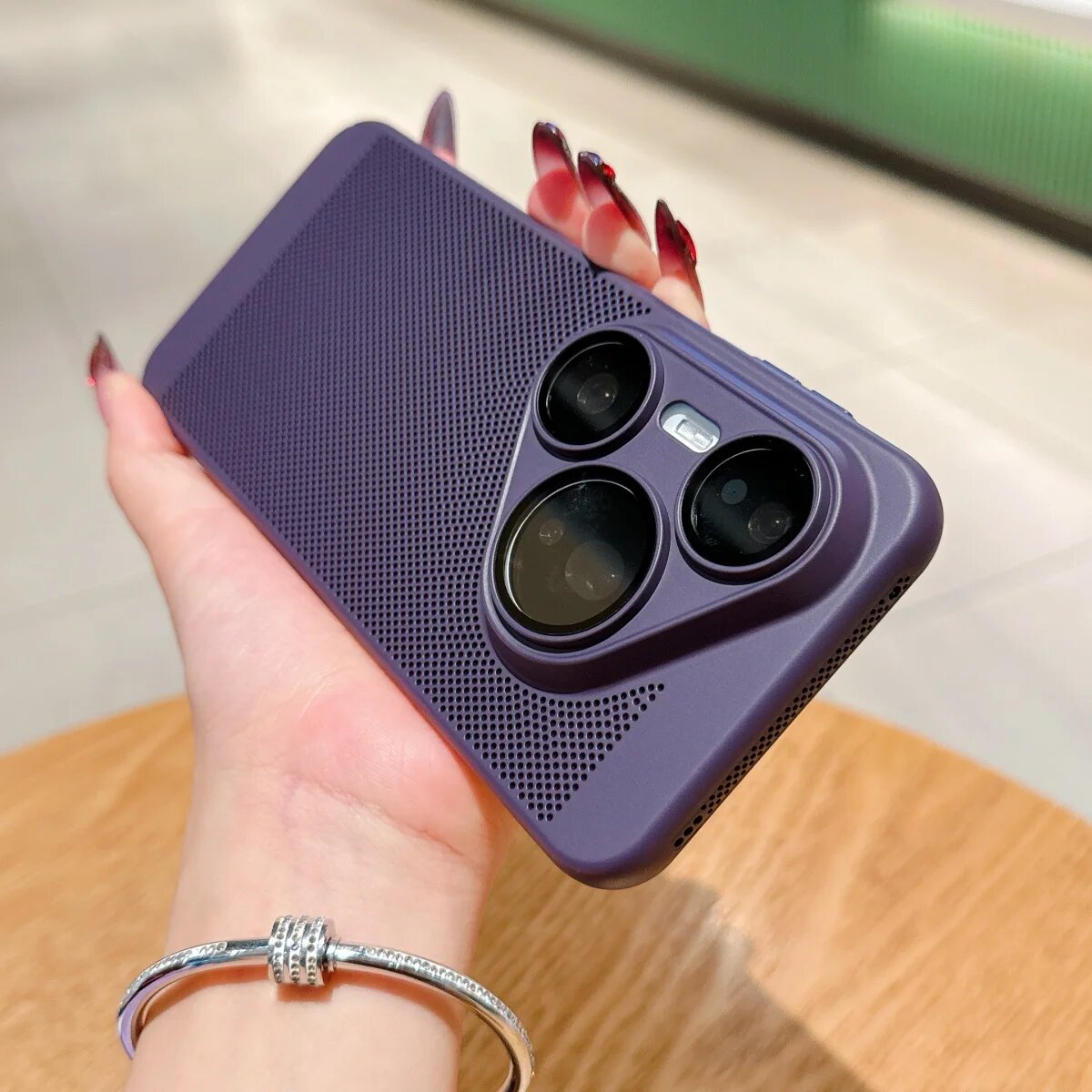 Фиолетовый чехол для Huawei P50E с рассеиванием тепла