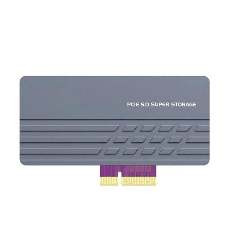 Адаптер M.2 NVME к PCIe5.0 Плата расширения PCIe5.0 к M.2 NVME SSDS для высокоскоростной передачи данных Повышает производительность