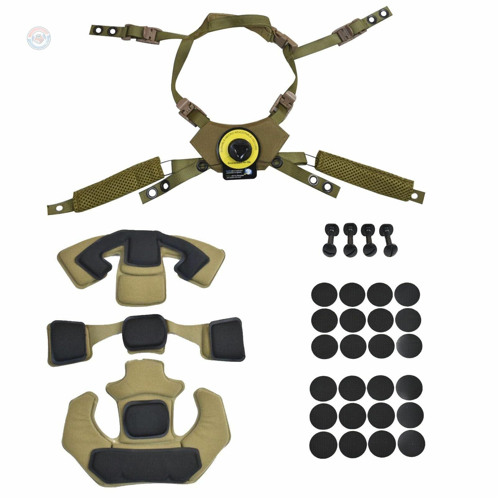 Подвесная система Team Wendy для тактического шлема с круговой затяжкой, мягкими вкладышами и эффектом памяти, совместимость с 6b47, ZSH, Fast, MICH2000