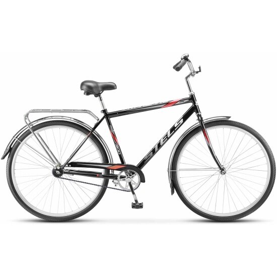 Stels Городской велосипед 28" Avangard 300 C Z010 Черный 2025 (без корзины) (М)